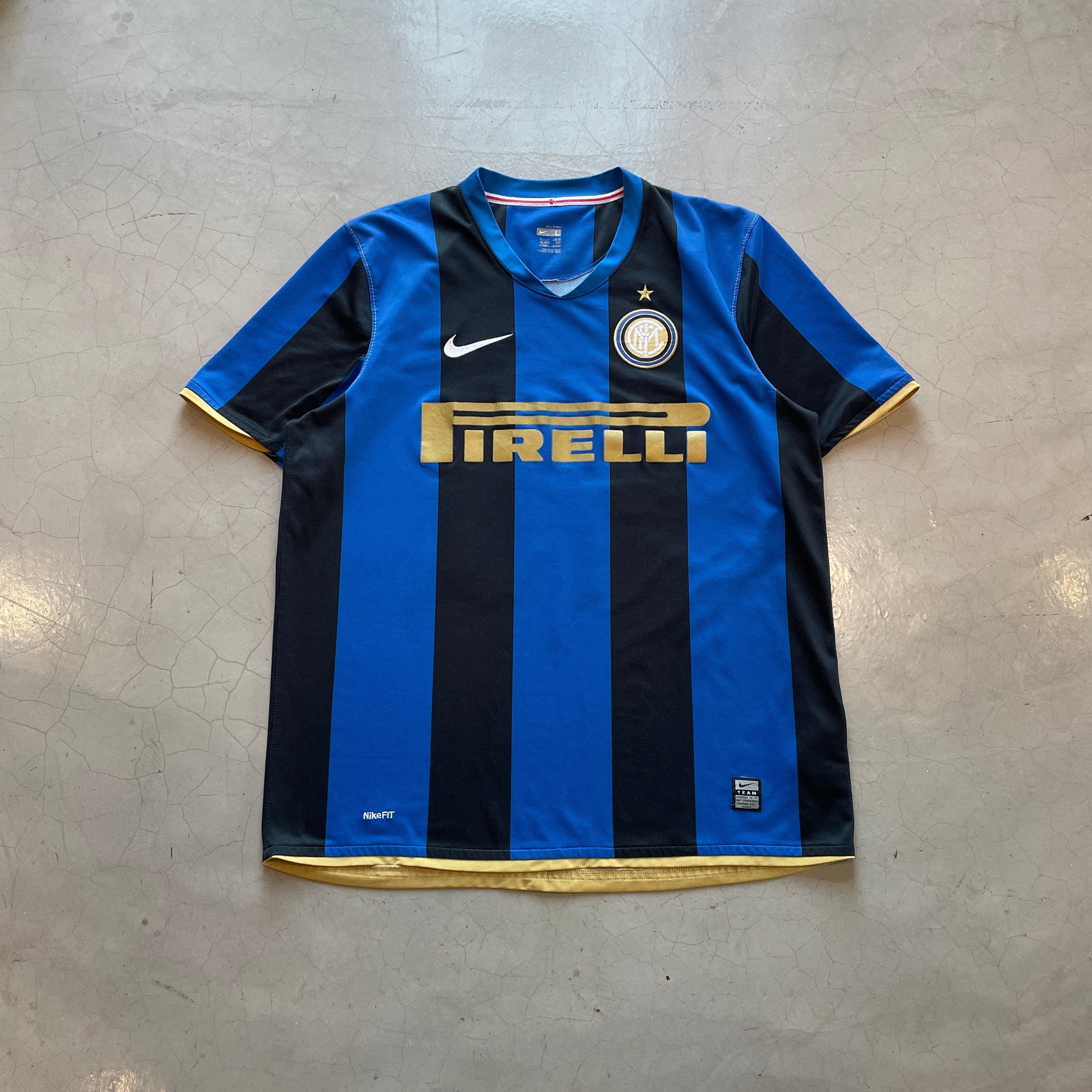RARE 2008-09 Nike Inter Milan “10” Adriano Home Kit – Island Vintage