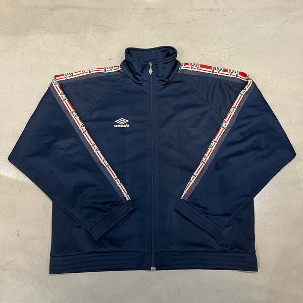 Vintage Y2K Umbro Zip-Up With Sleeve Pattern – Island Vintage