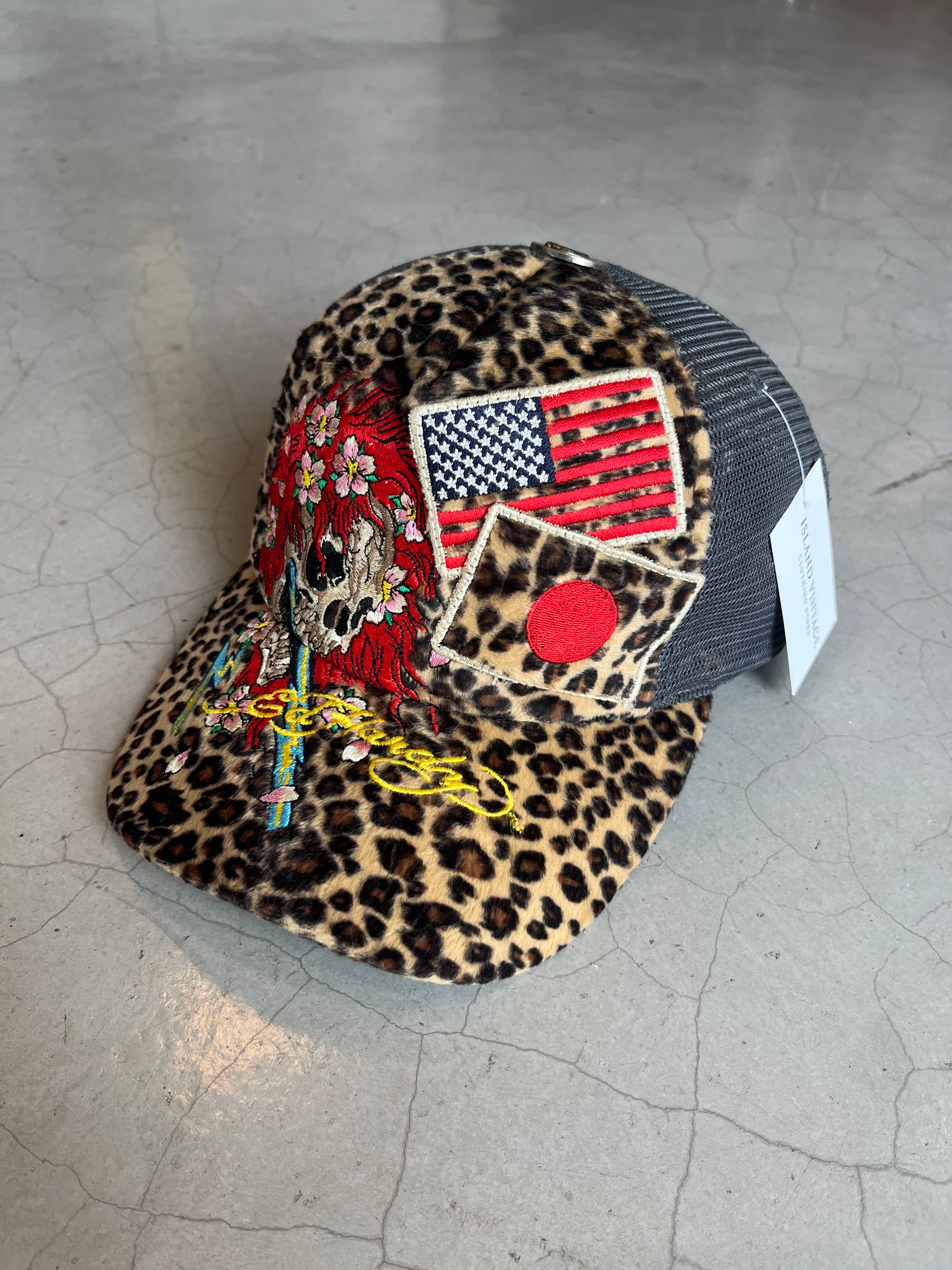 Ed Hardy Cheetah Print Hat – Island Vintage